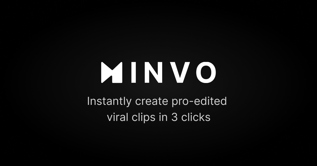 AI YouTube Video Editor | Automate YouTube Content Creation with Minvo [September 2025]